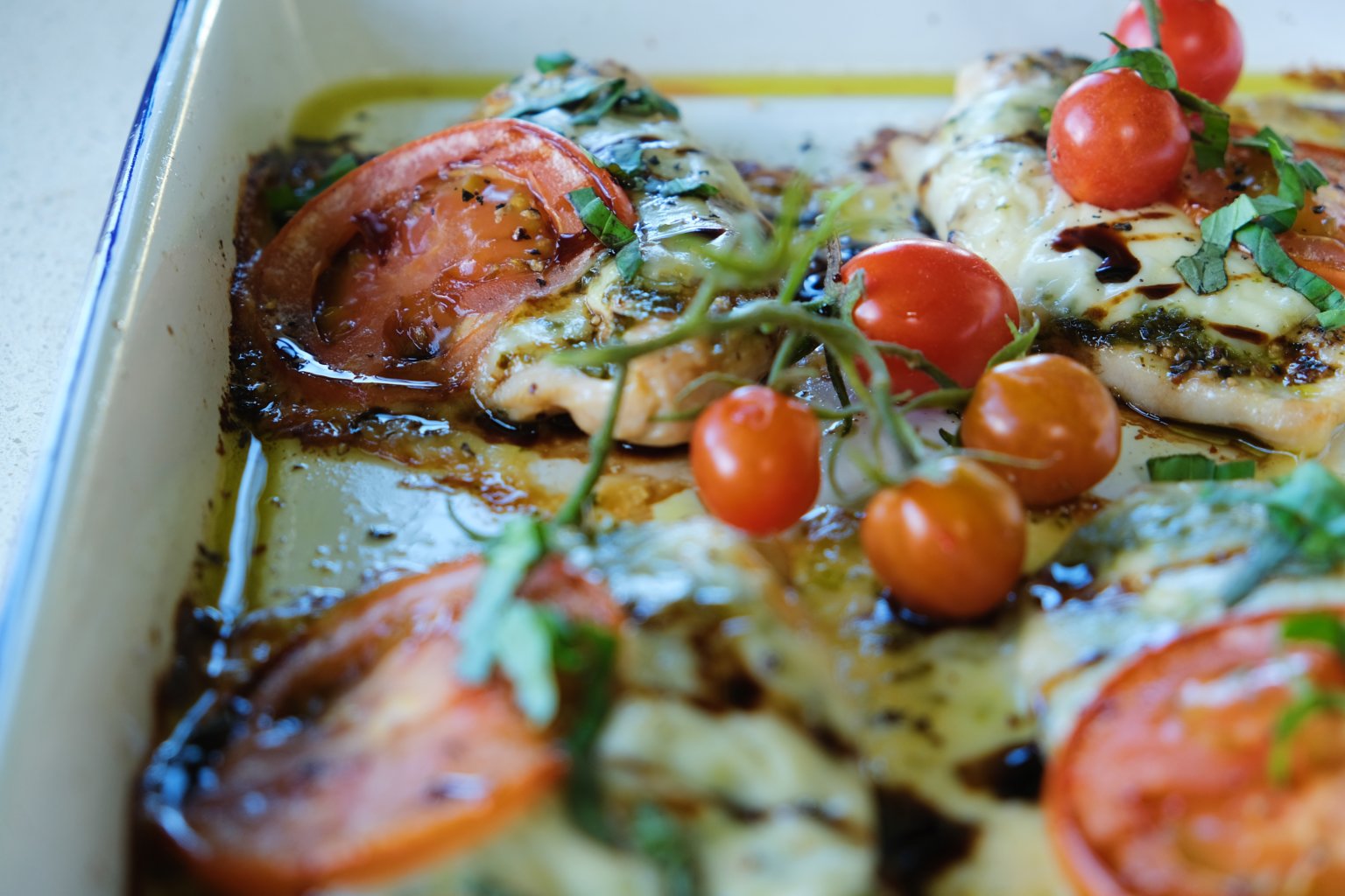 Chicken Caprese Balsamic Glaze Recipe - DrJockers.com